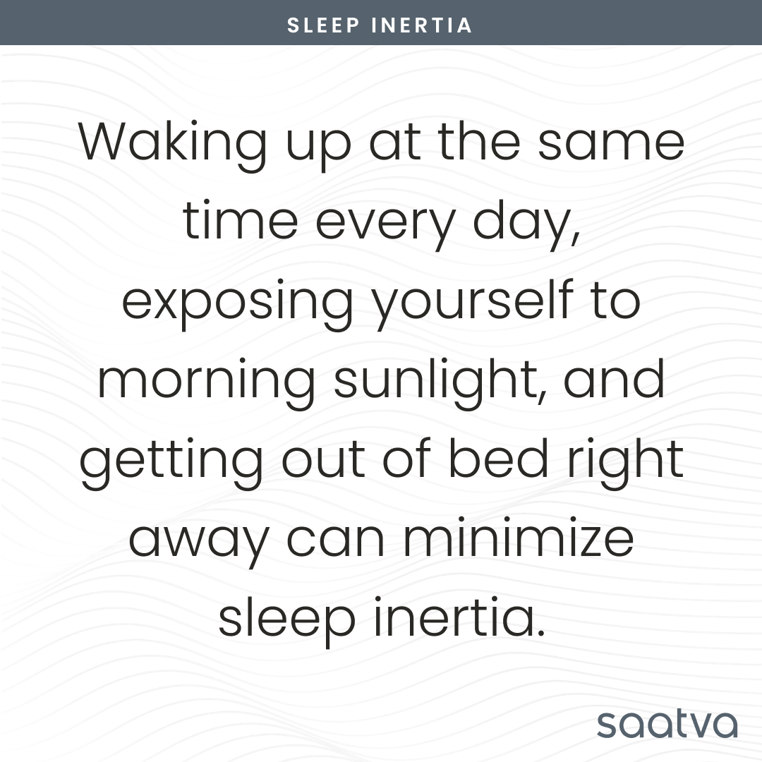 What Is Sleep Intertia & How to Get Rid of It | Saatva