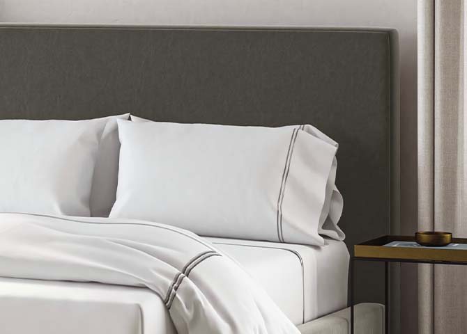 Halle Platform Bed Frame Upholstered, Modern | Saatva